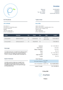 Template Invoice: Contoh dan Cara Membuatnya dengan Mudah | Populix