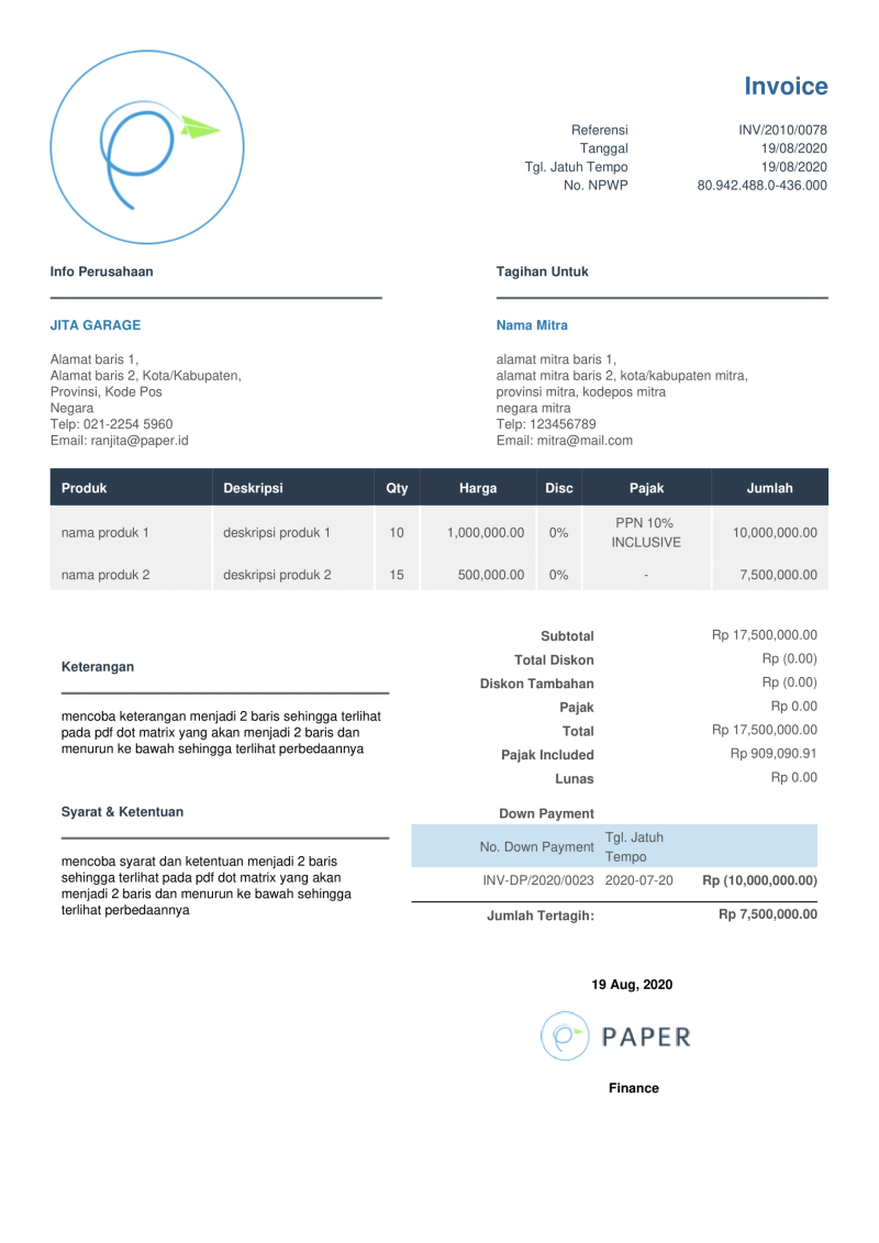 Template Invoice: Contoh dan Cara Membuatnya dengan Mudah | Populix